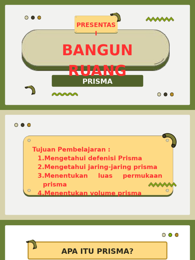 Panduan Lengkap Prisma: Luas & Volume | PDF