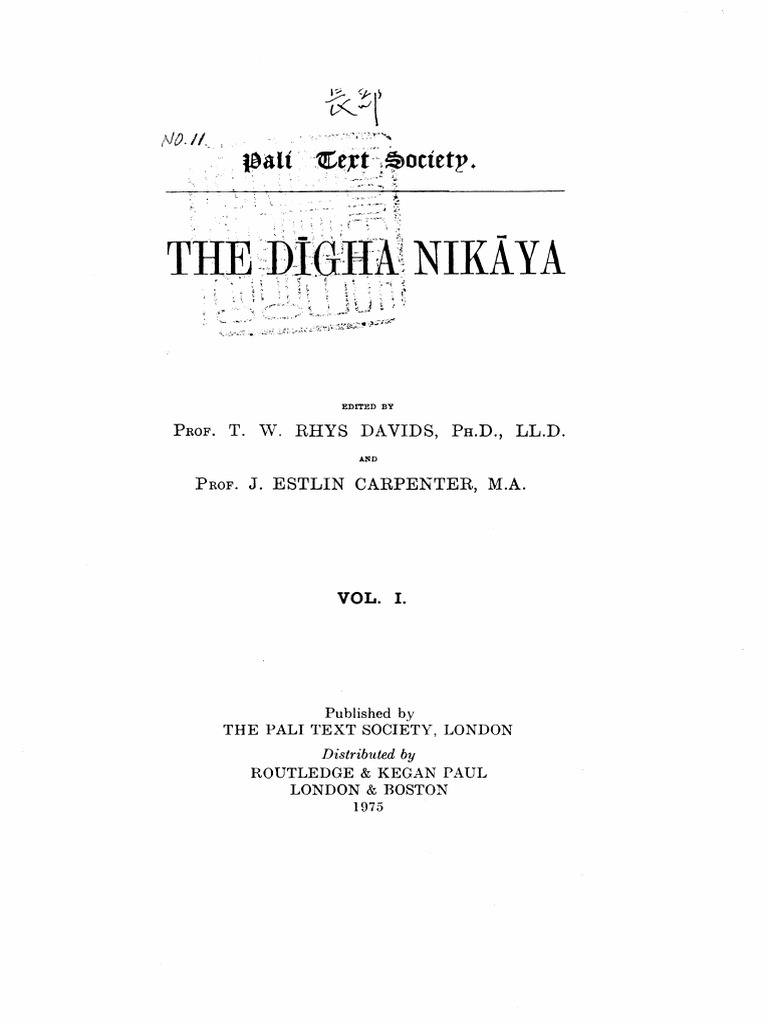2 - 2 - 1dighanikaya 1 (1-13, Rhys Davids and Carpenter, 1975) | PDF