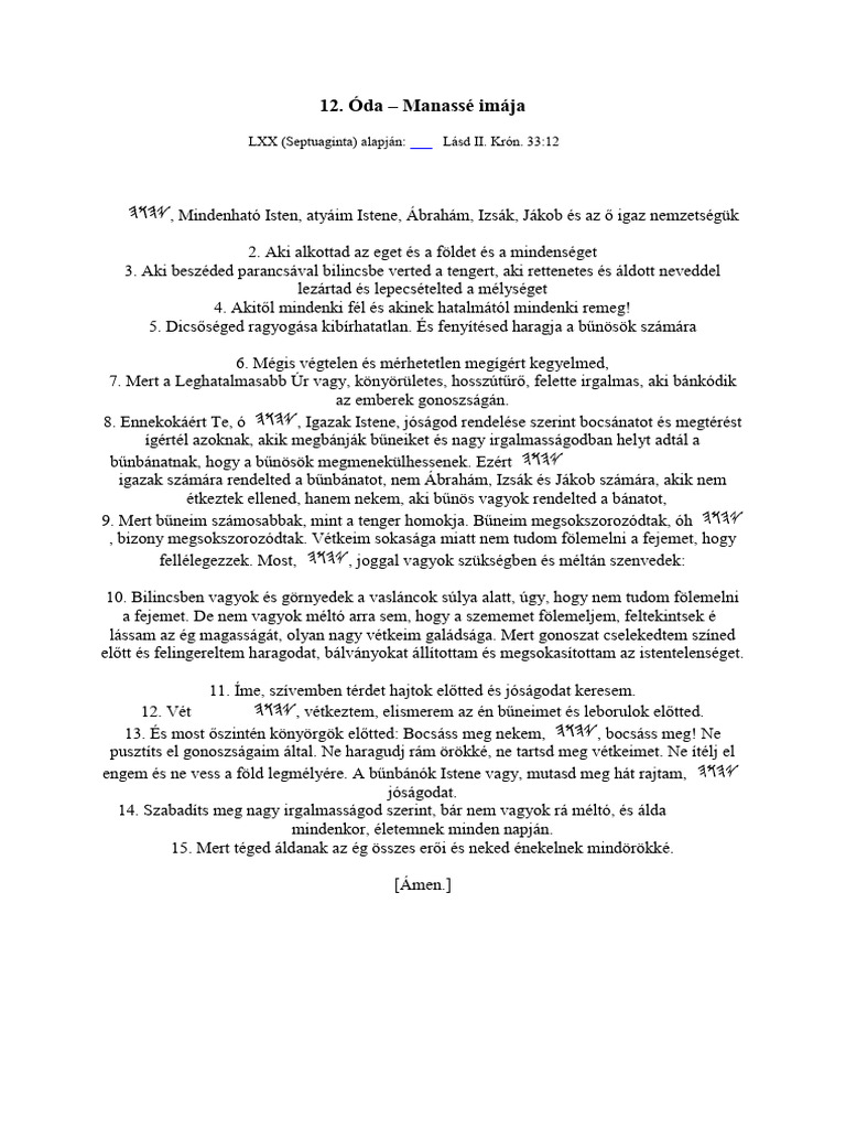Manassé Imája | PDF
