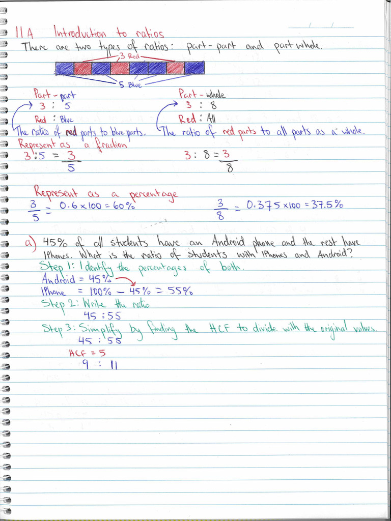 11A Introduction To Ratios | PDF