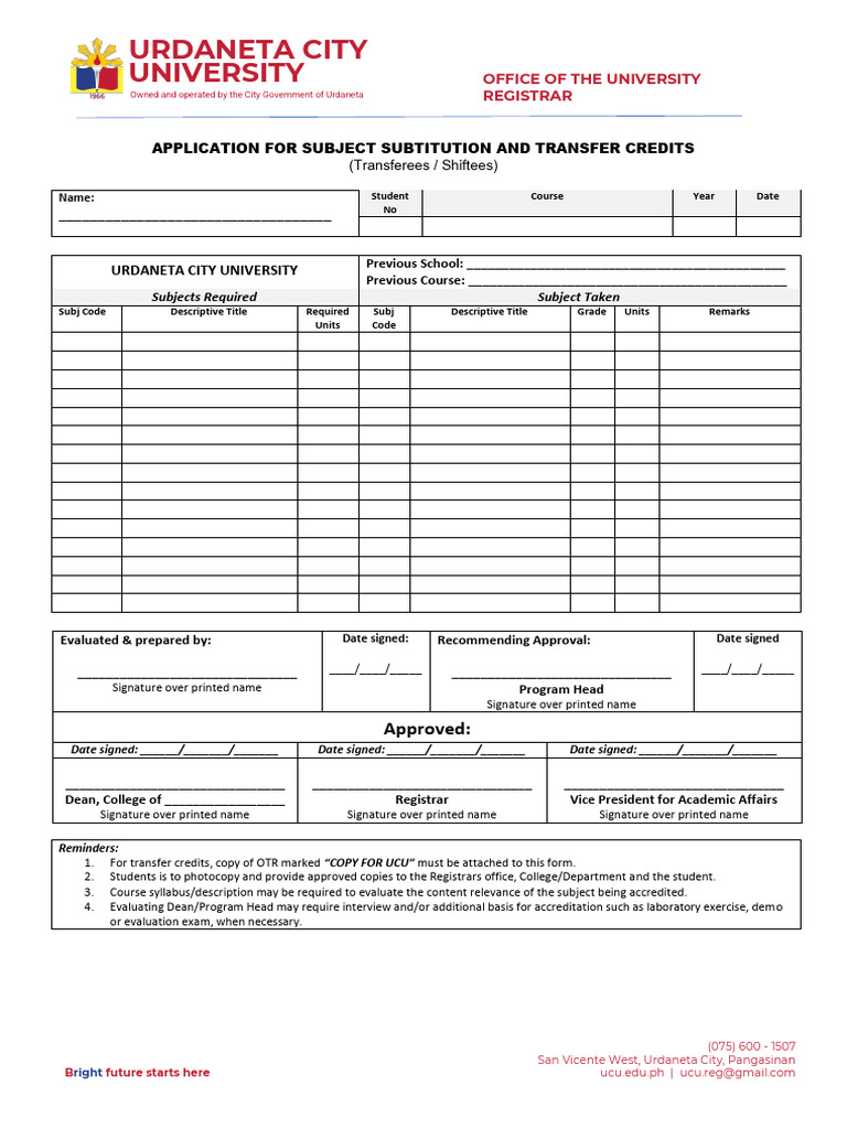 Substitution Form | PDF | Educational Stages
