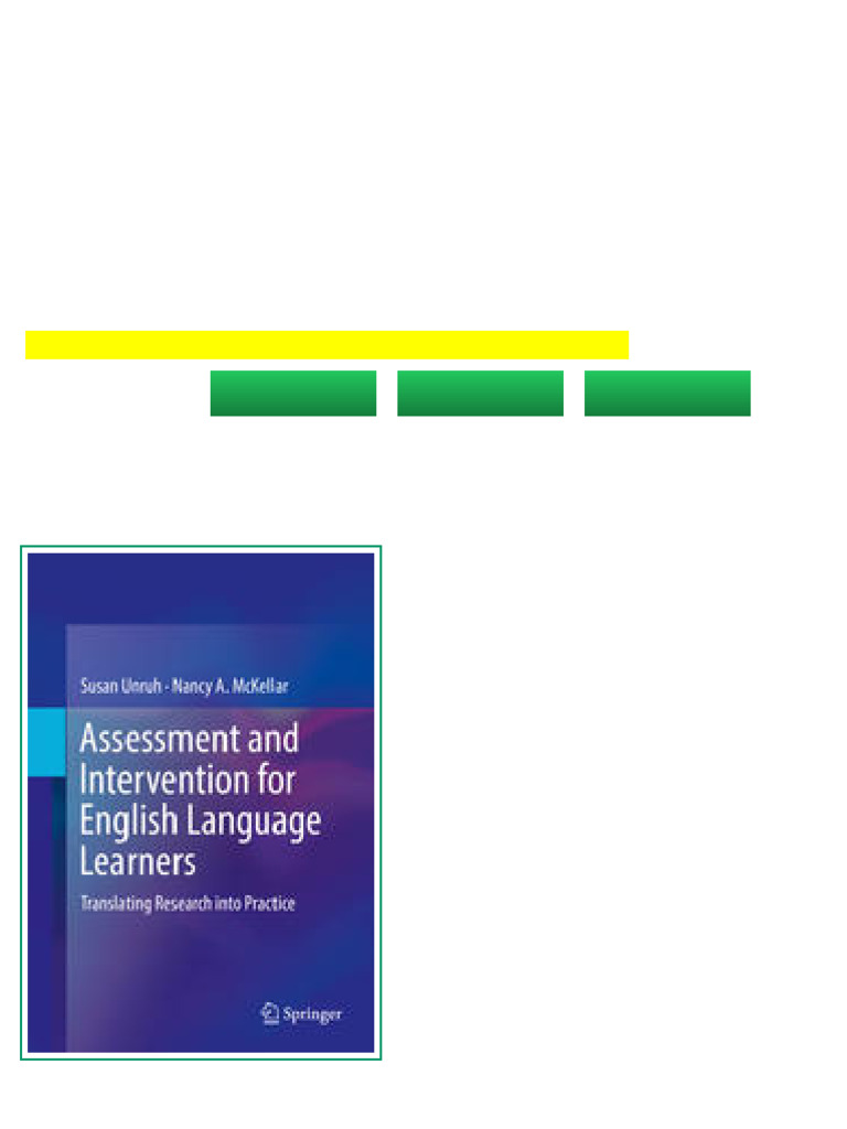 (Ebook) Assessment and Intervention for English Language Learners ...