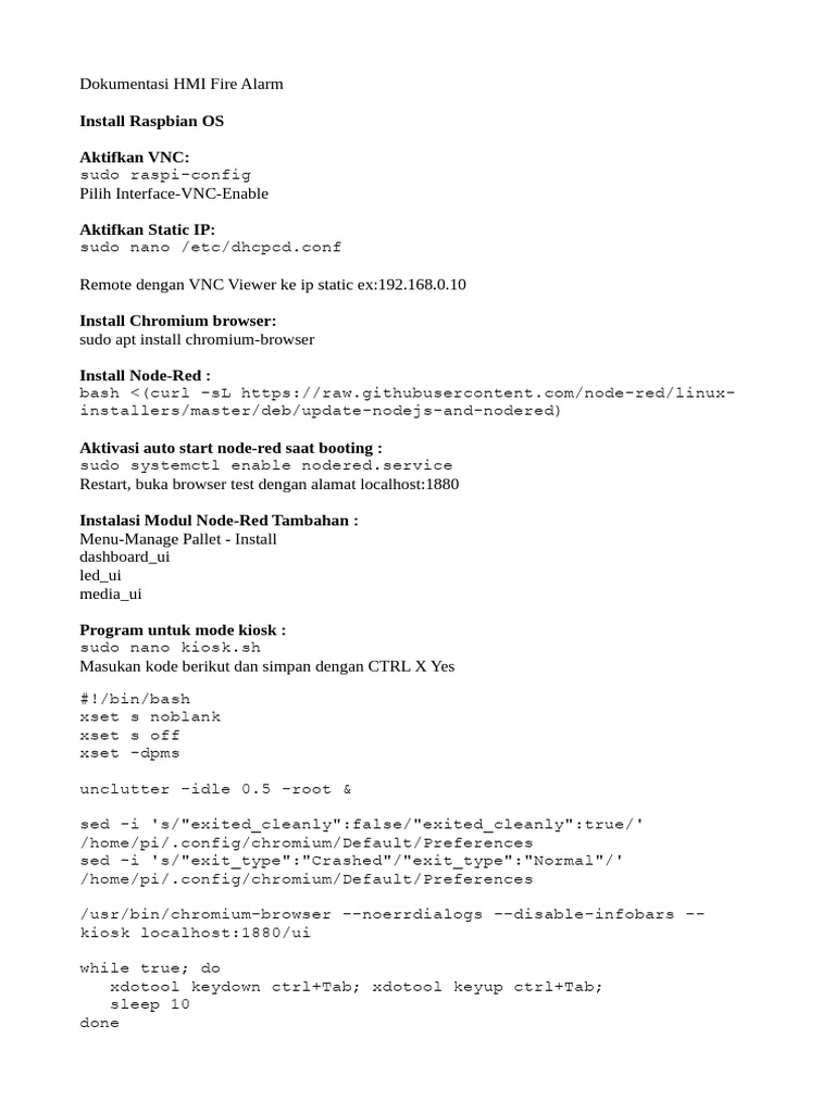 HMI Fire Alarm Setup Guide | PDF | System Software