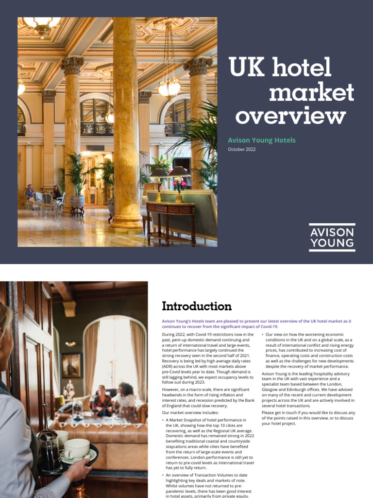 UK Hotel Market Update October 2022 | PDF | Inflation | Consumer Confidence