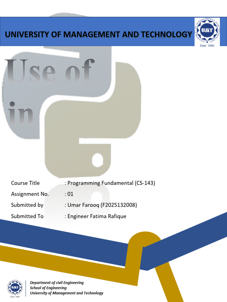Umar Farooq F2025132008 | PDF | Python (Programming Language ...