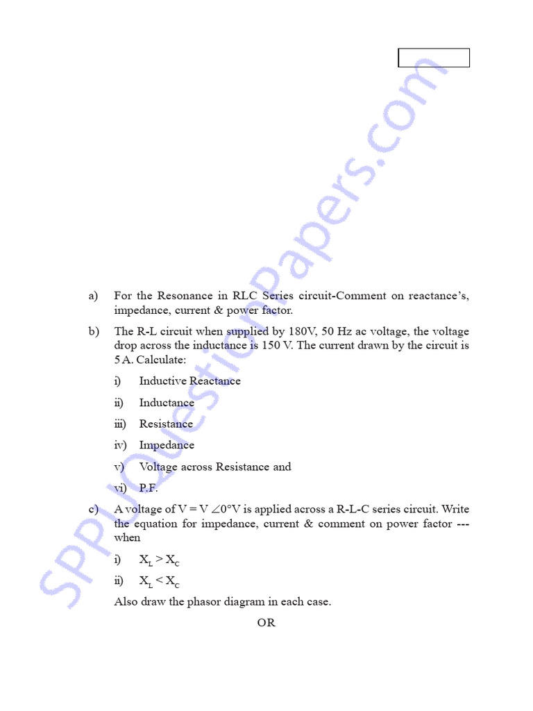 Be First Year Fe Engineering Semester 1 2025 May Basic Electrical ...
