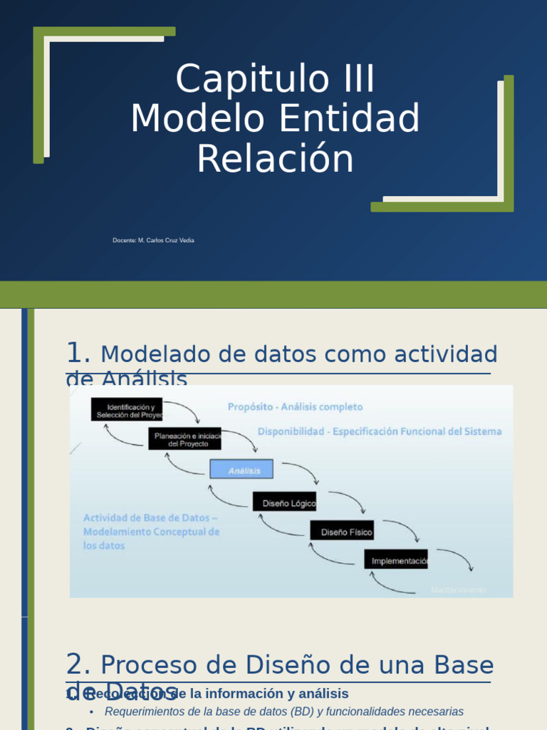 Modelo Entidad Relación (MER) | PDF | Bases de datos | Diseño