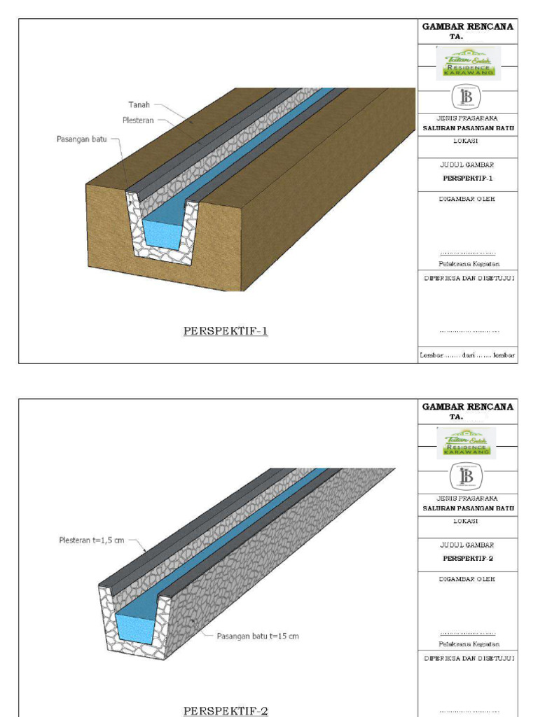 Saluran Pasangan Batu - 1 | PDF