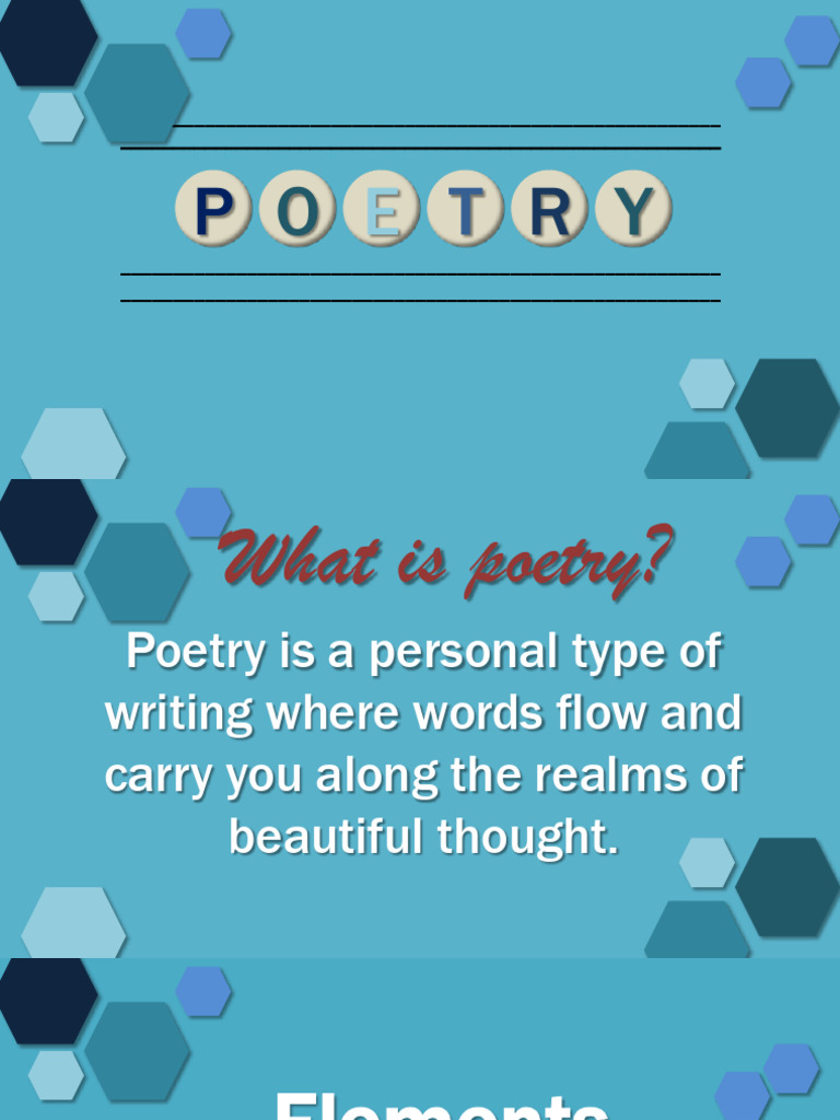 Understanding Poetry: Forms and Elements | PDF | Poetry | Rhyme