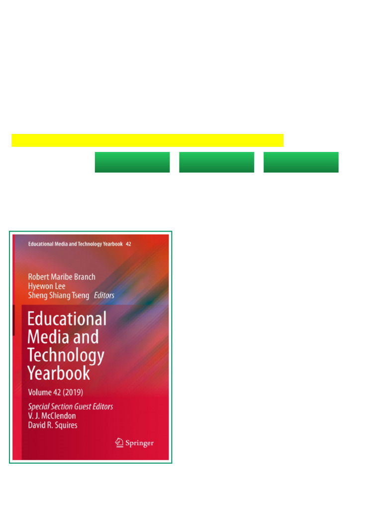 (Ebook) Educational Media and Technology Yearbook: Volume 42 by Robert ...