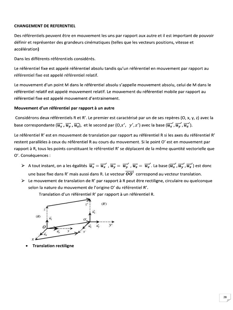 Changement de Referentiel - 111810 | PDF