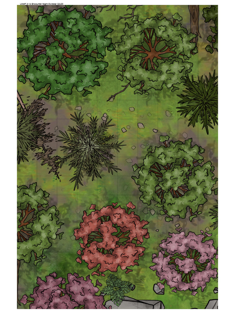 LMoP 3-14 Encounter Night Owlbear 32x20 | PDF
