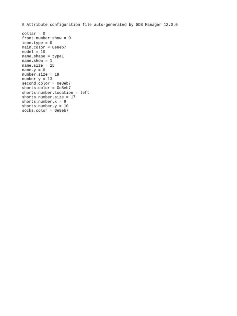 GDB Manager 12.0 Attribute Configurations | PDF