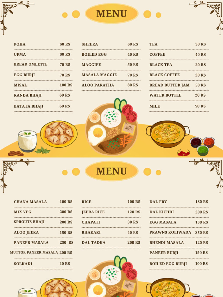 Menu Card | PDF