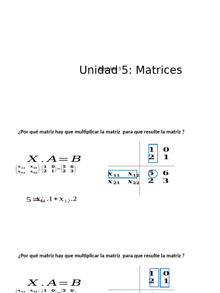 Ejercicio 5 - Matrices | PDF | Matriz (Matemáticas) | Teoría de la matriz