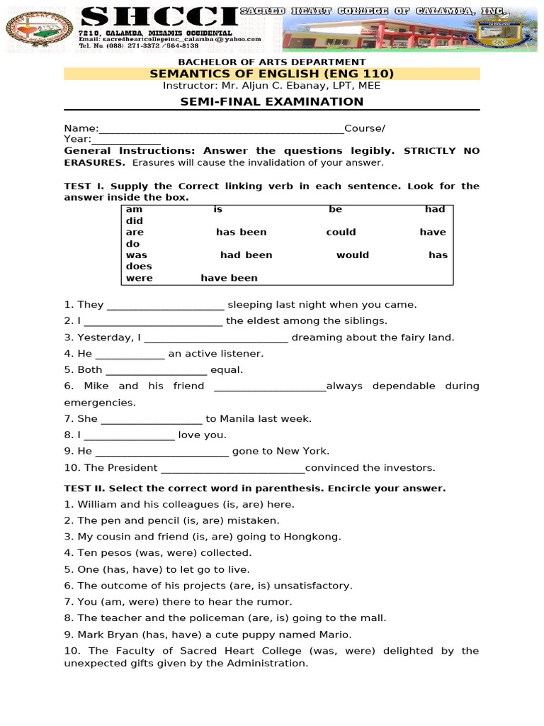 English Semantics Semi-Final Exam | PDF | Chess | Chess Theory