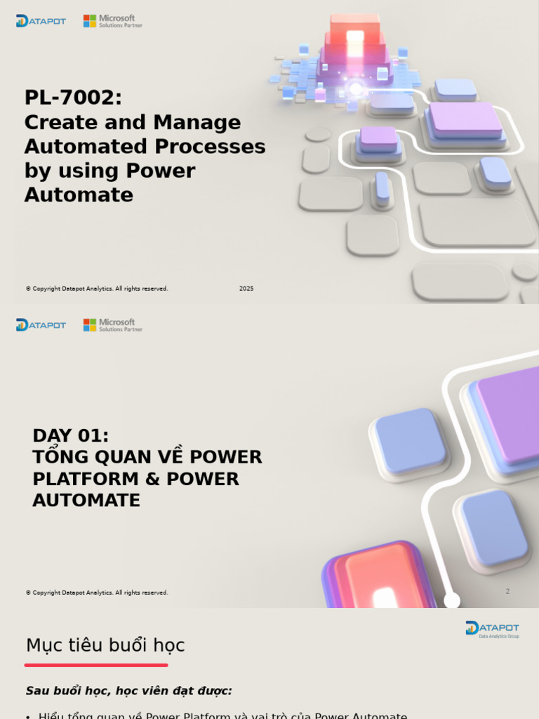 PL7002.D01.Power Platform & Automation Overview | PDF