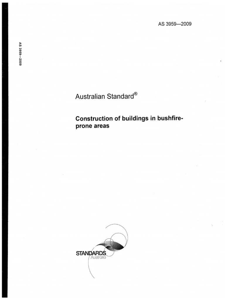 Construction in Bush Fire Prone Areas AS 3959 COMPLETE | PDF