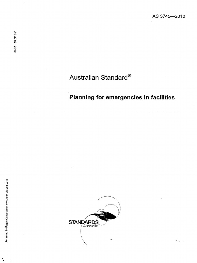 Planning For Emergency AS3745-2010 | PDF
