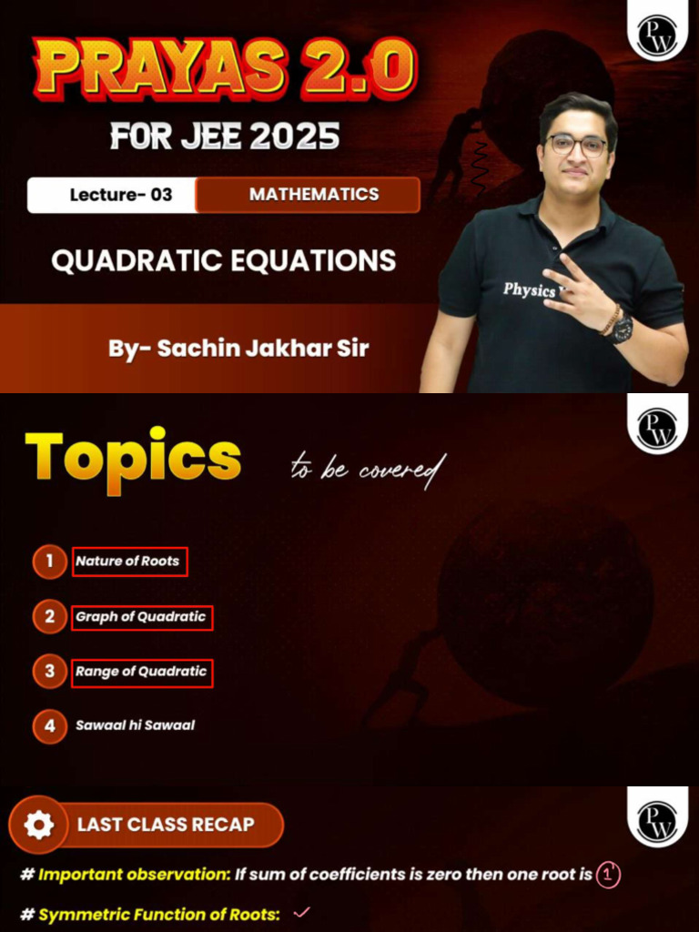Quadratic Equations 03 | PDF