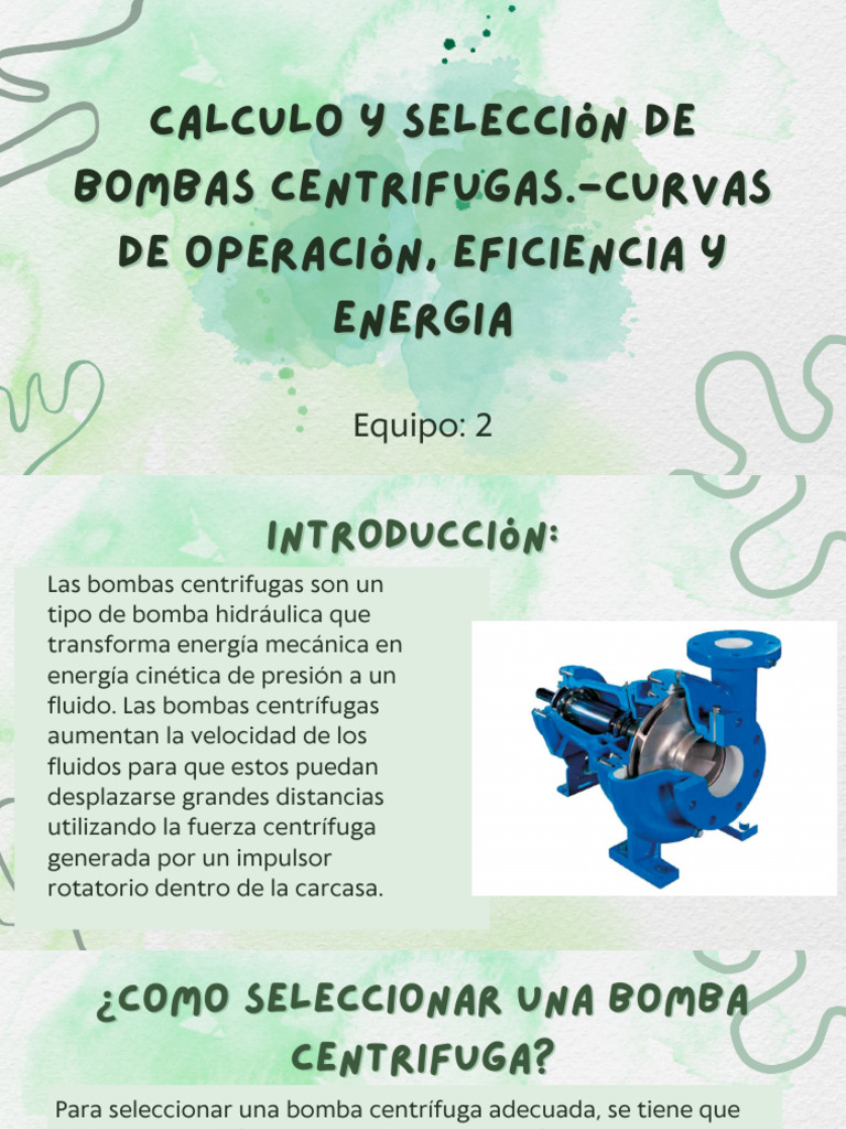 Equipos Mecanicos | PDF | Bomba | Tecnología energética