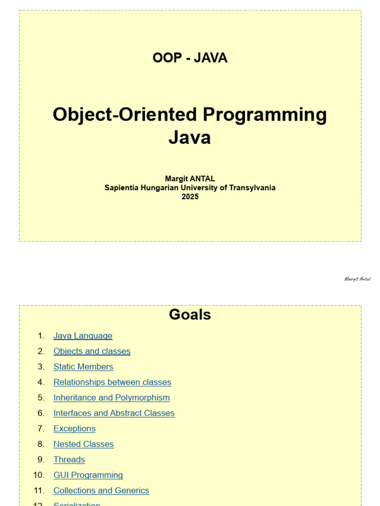 oop_java | PDF | Java (Programming Language) | Constructor (Object Oriented Programming)