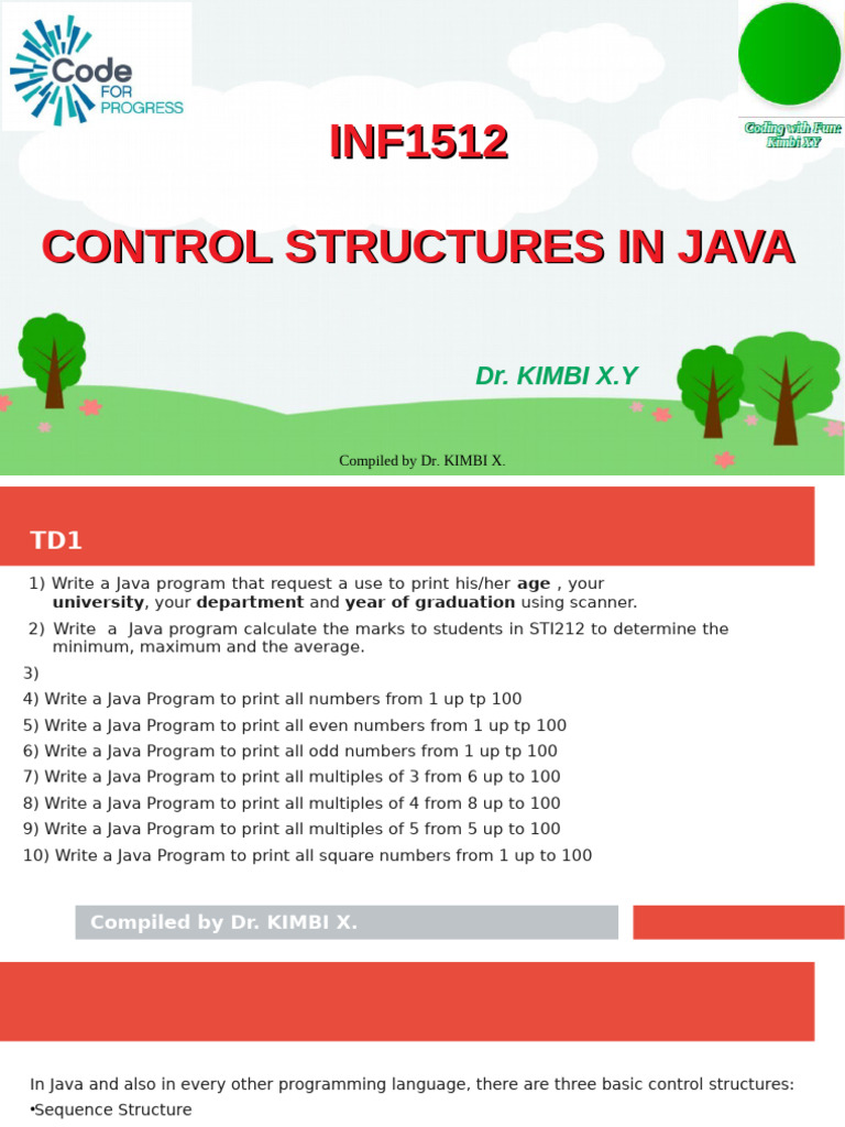 COntrol Structures 2024 | PDF | Control Flow | Computer Programming
