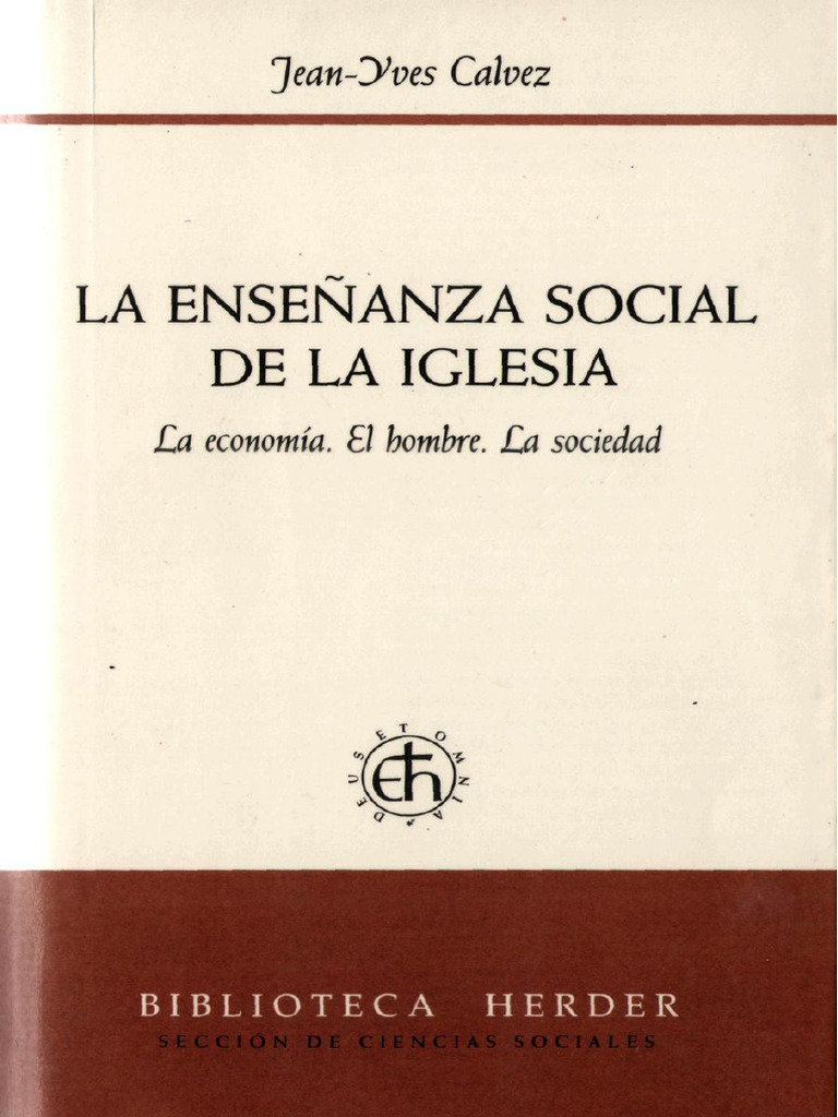 Calvez Jean Yves La Enseanza Social de La Iglesia Compress | PDF