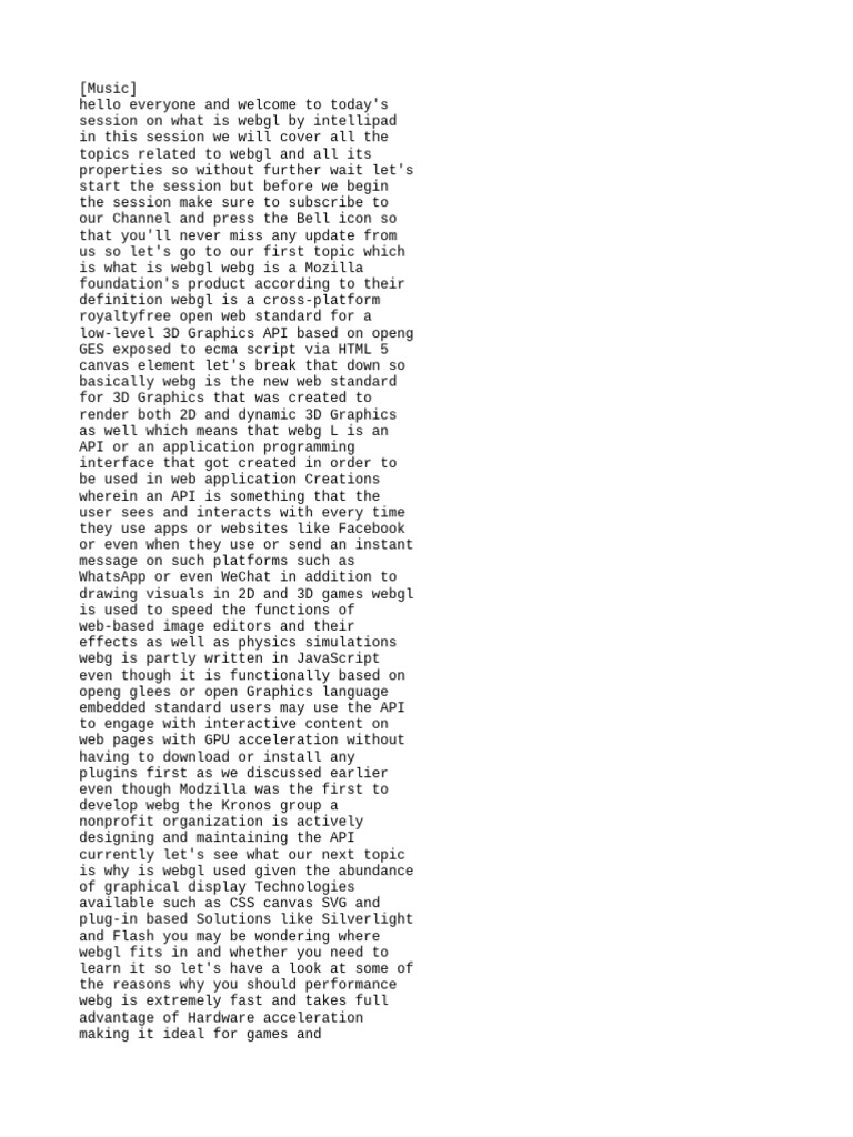 [English (Auto-generated)] What is WebGL _ WebGL Explained _ WebGL Tutorial for Beginners ...