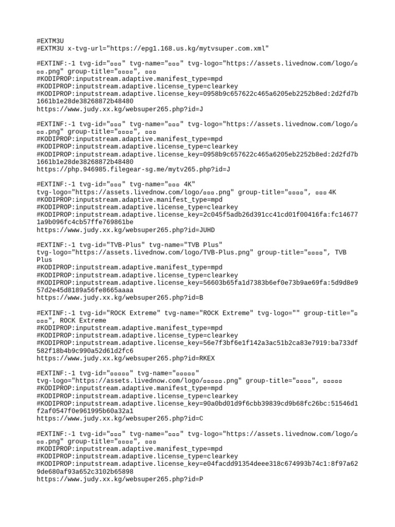 Hong Kong TV Channel Playlist | PDF