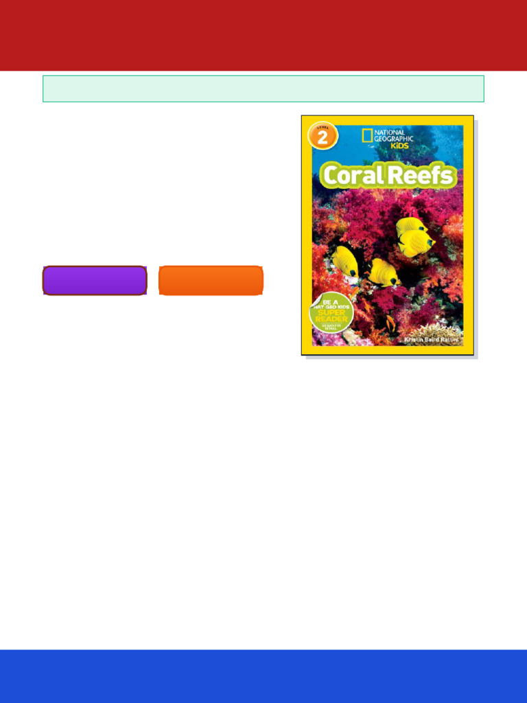 National Geographic Readers Coral Reefs Kristin Baird Rattini digital ...