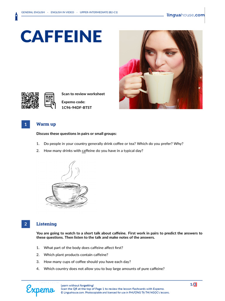 Understanding Caffeine: Effects and Risks | PDF | Caffeine | Verb