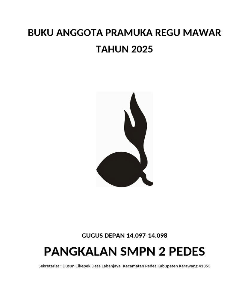 Cover Buku Anggota Pramuka Regu | PDF