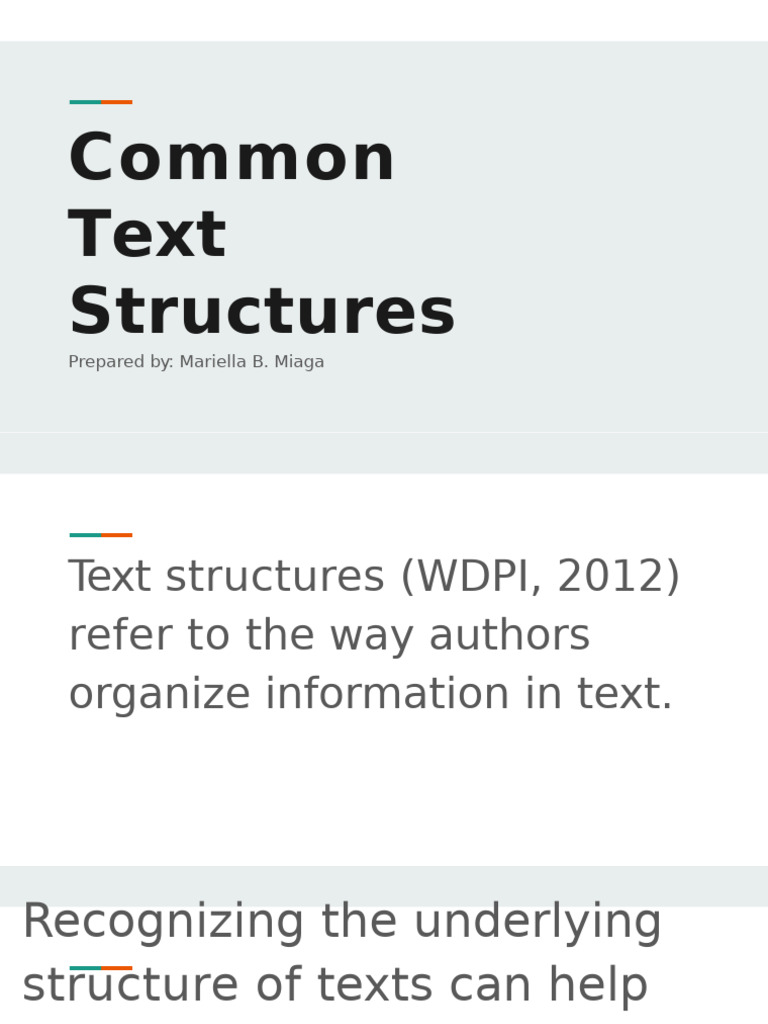 Eapp Lesson 3 Common Text Structures-Ready to discuss and Present to ...