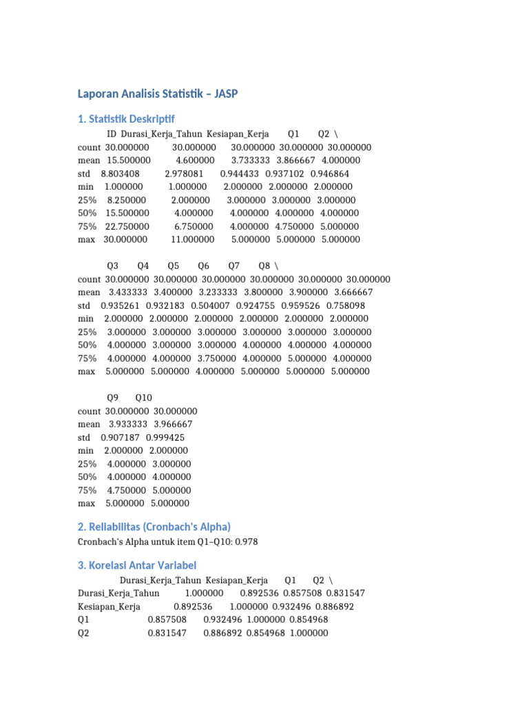 Laporan Analisis Statistik K3 Teknik Sipil | PDF