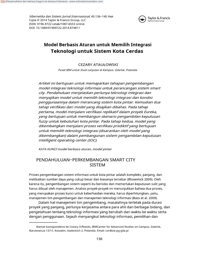Rule-Based Model for Selecting Integration Technologies for Smart ...