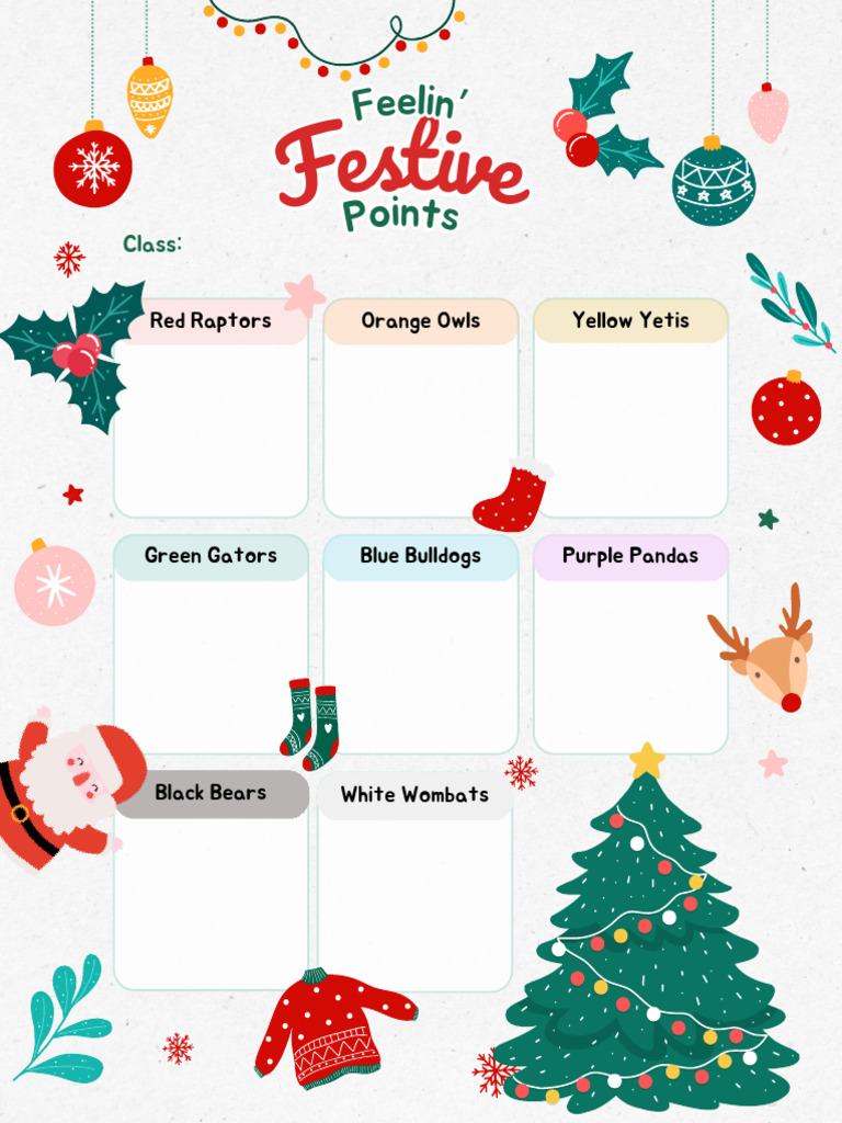 Feeling Festive Points | PDF