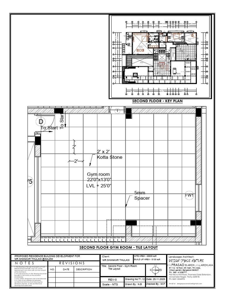 Second Floor Gym Room Interior Detail | PDF