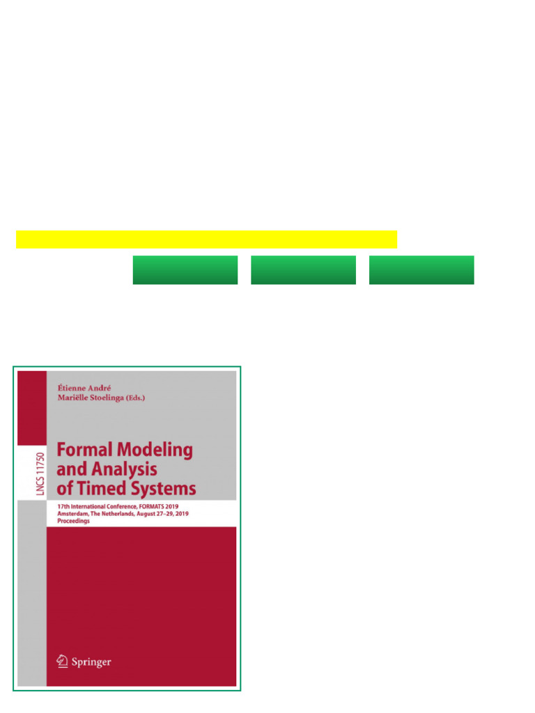 (Ebook) Formal Modeling and Analysis of Timed Systems: 17th ...
