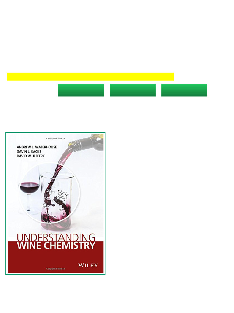 (Ebook) Understanding Wine Chemistry by Andrew L. Waterhouse, Gavin L ...