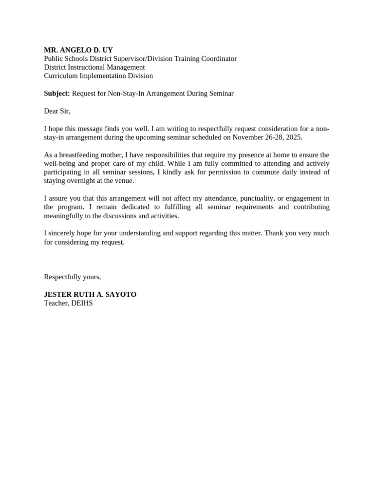 Letter | PDF