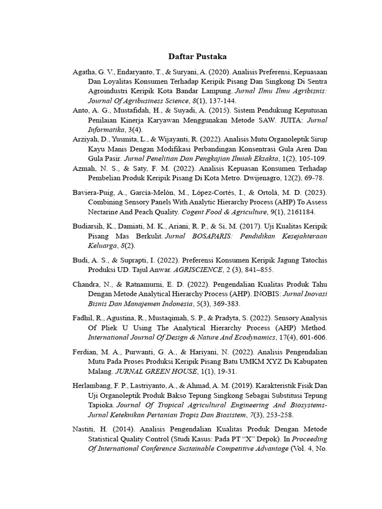 Dapus Laprak Ahp | PDF