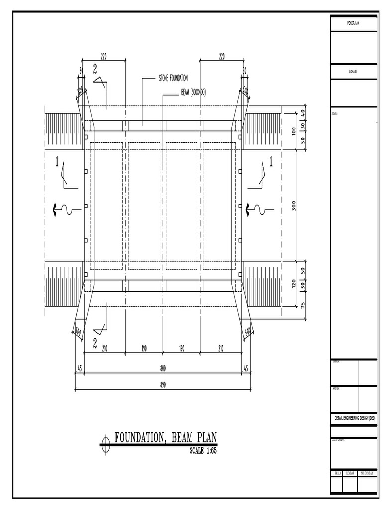 Foundation Beam Plan | PDF