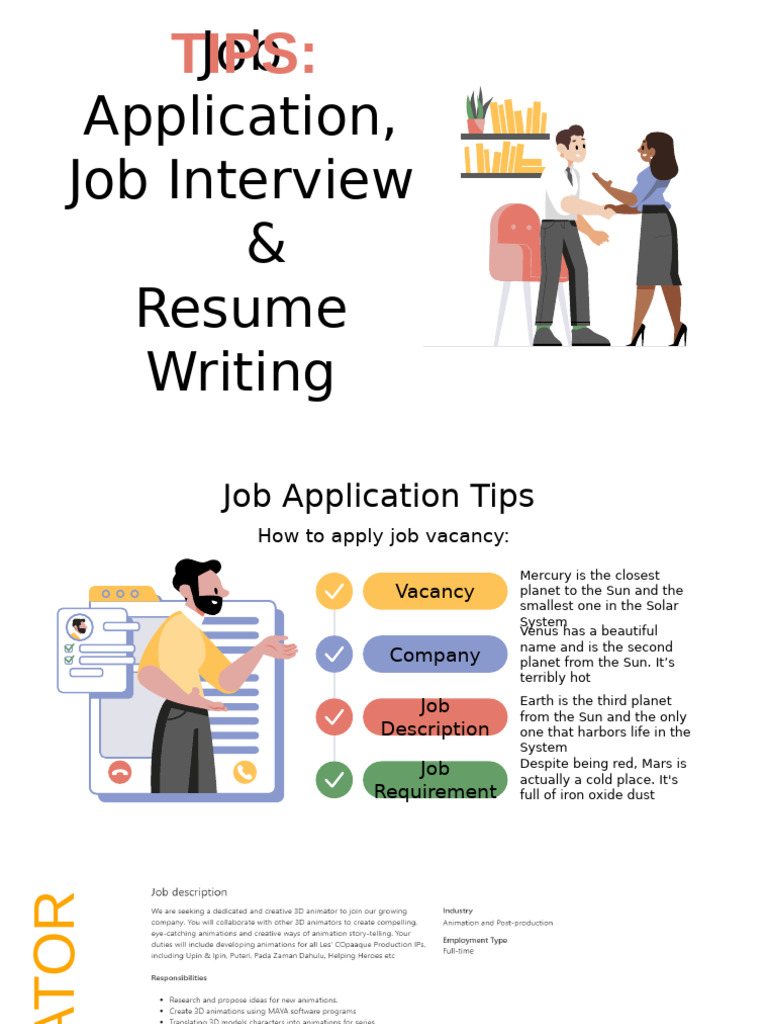 Job Application and Interview Tips | PDF | Planets | Planets In Astrology