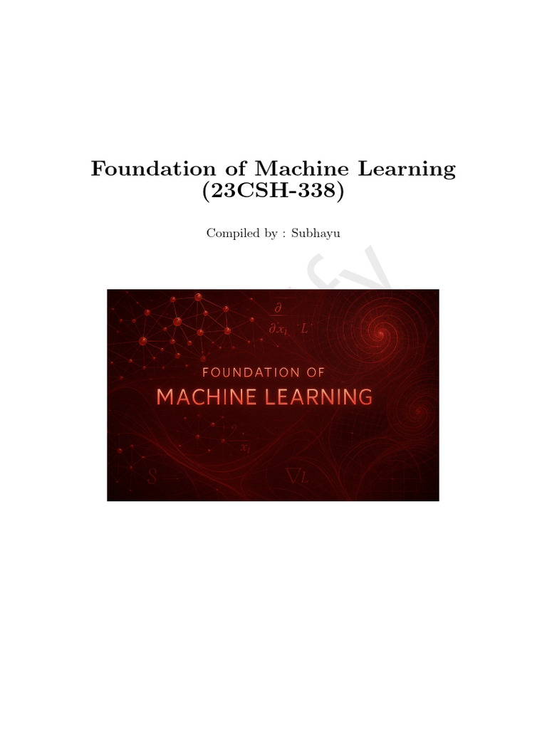 FML_23CSH-338 | PDF | Machine Learning | Linear Regression