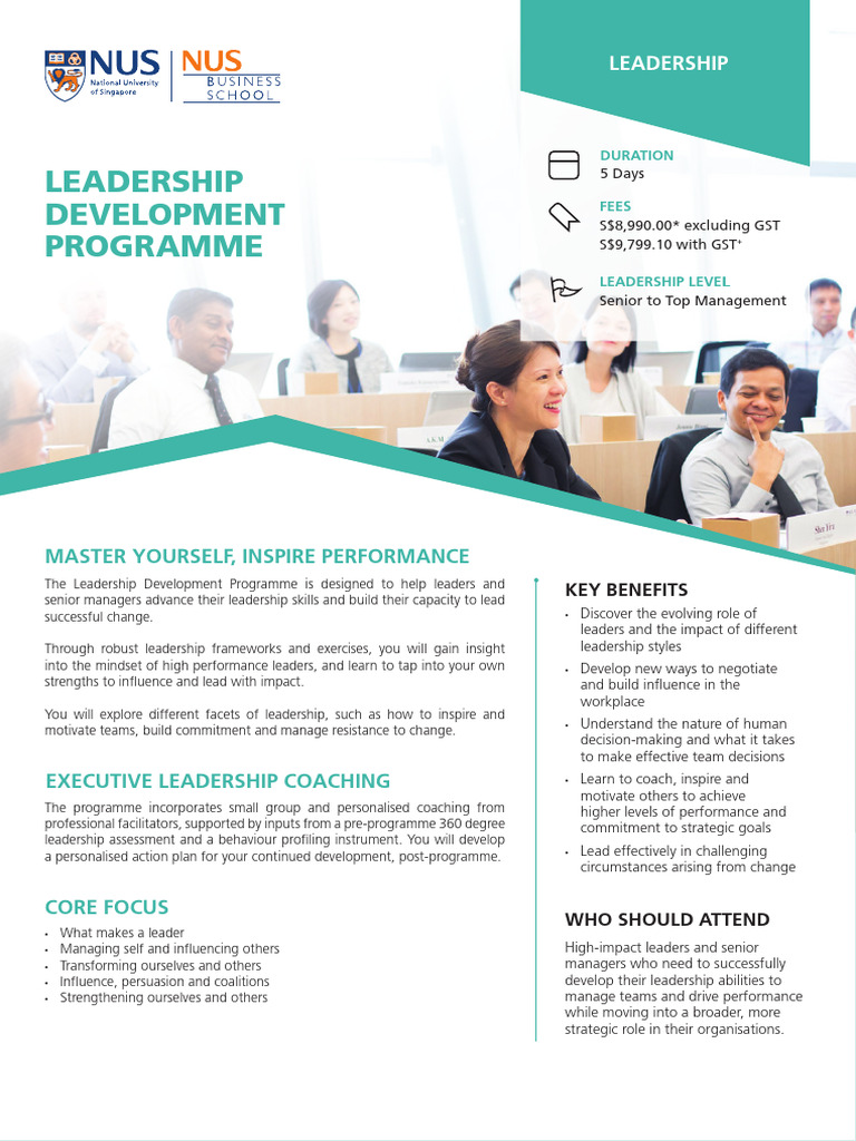 Leadership Development Programme Overview | PDF | Leadership | Business
