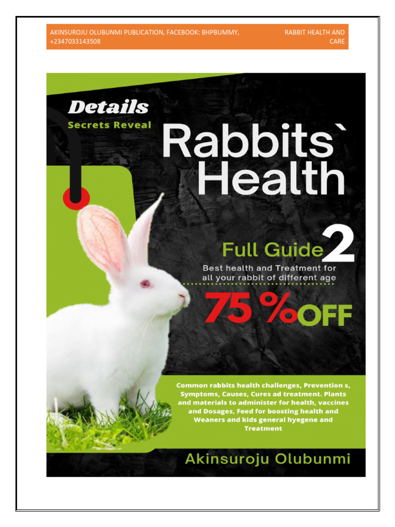Rabbit Health, Diseases, Preventions, Causes, Symptoms and Treatment by ...