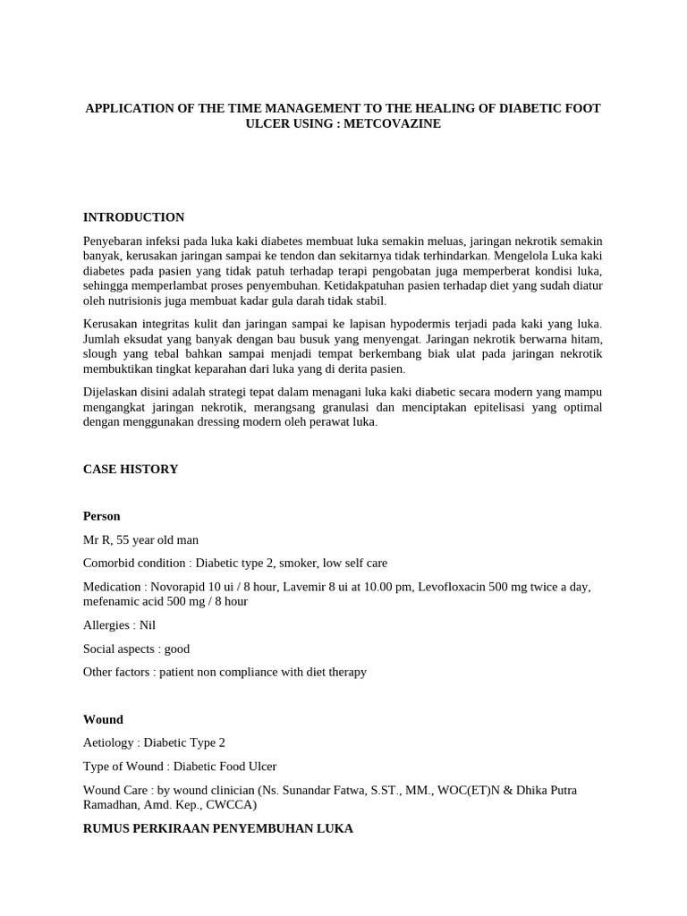 Case Studies DFU DWE 2025 | PDF | Wound | Diabetes
