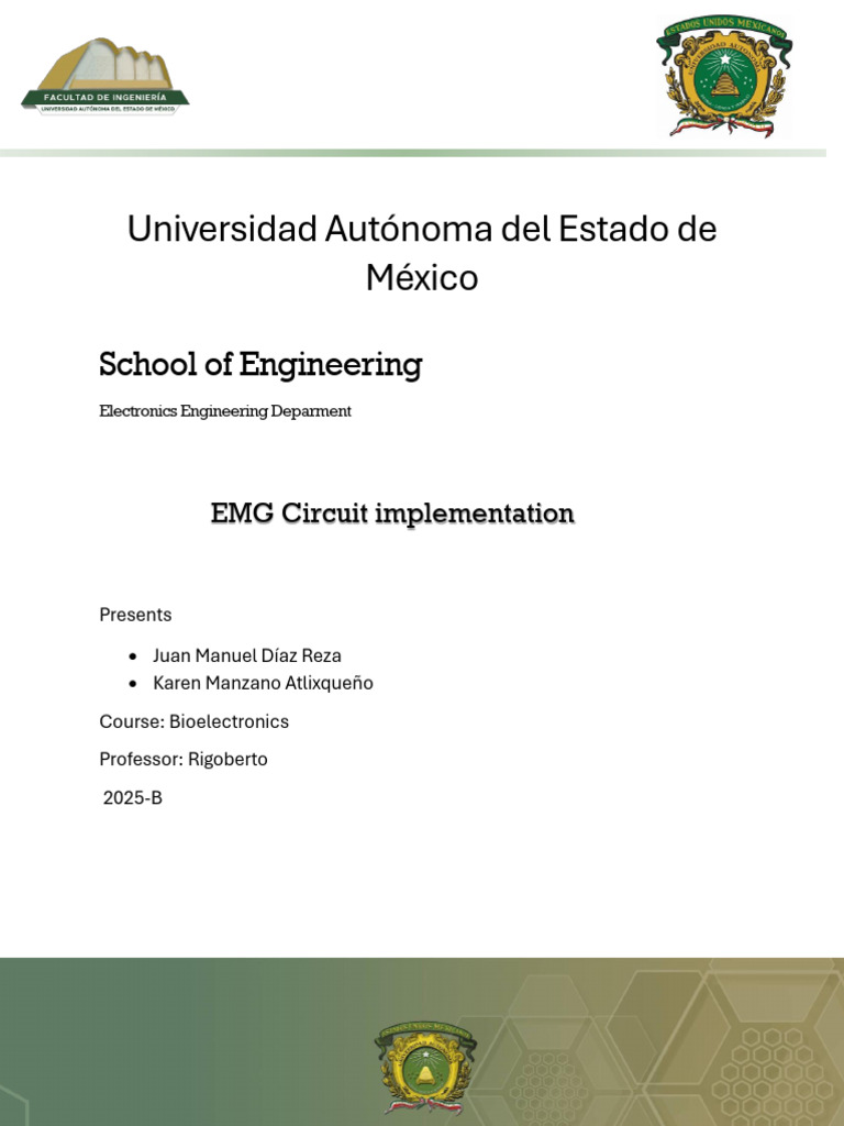 JuanDiaz EMG Report PDF | PDF | Electromyography | Amplifier