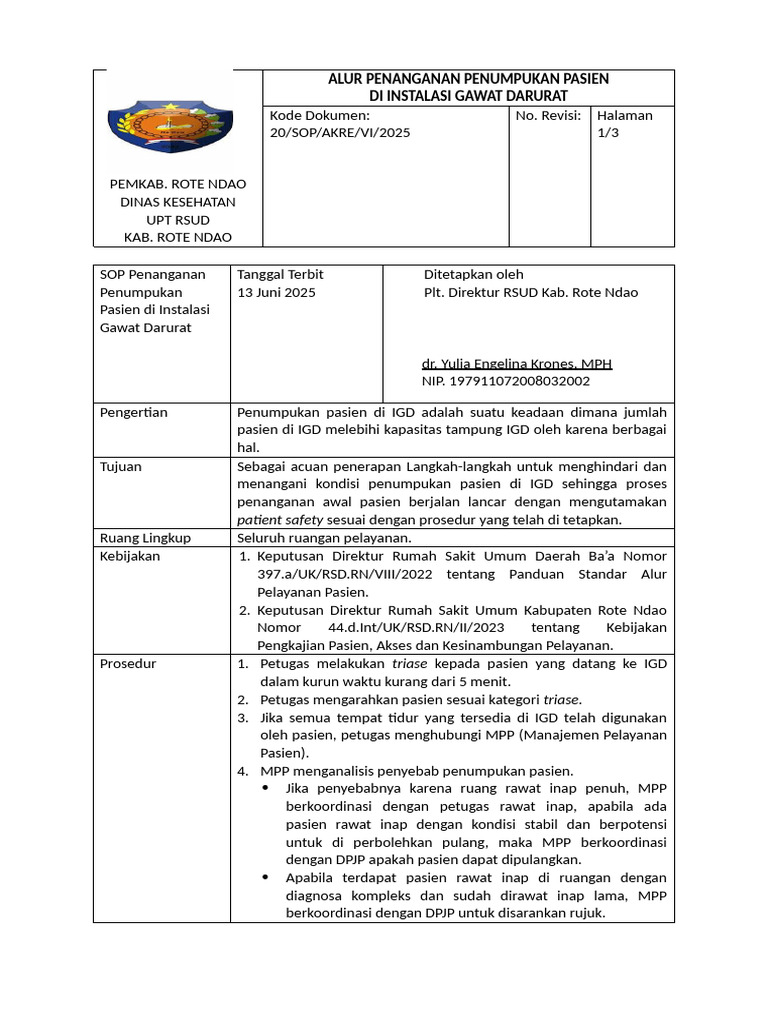 Sop MPP Fix Silpa | PDF
